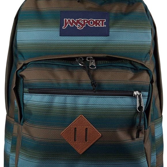 Jansport | Bags | Jansport City View Backpack Laptop Sleeve Striped ...